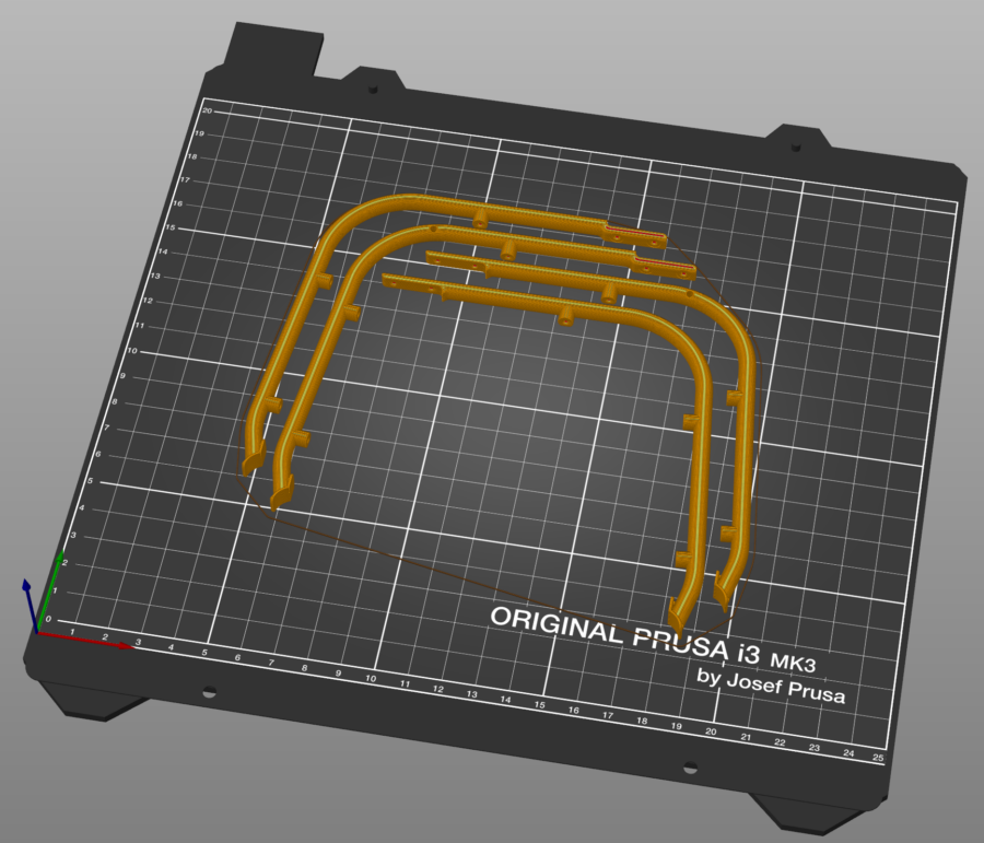 Roof Rack accessory for Model 4 – 3D Sets