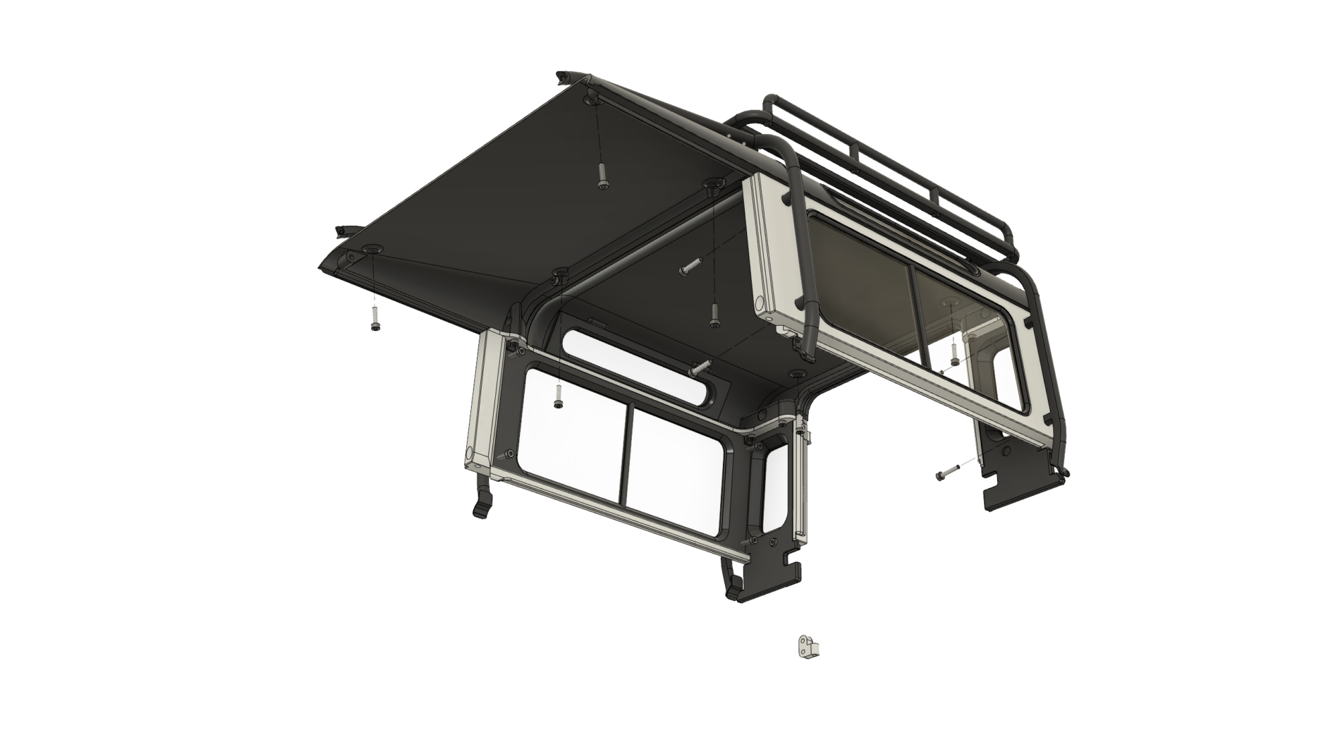 Roof Rack accessory for Model 4 – 3D Sets